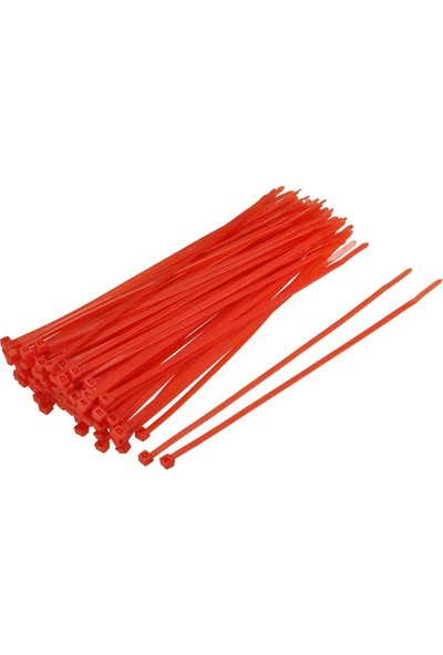 Gwest Kırmızı Kablo Bağı Plastik Cırt Kelepçe 3.6X150Mm 100 Adet Kırmızı 3.6X150 Mm