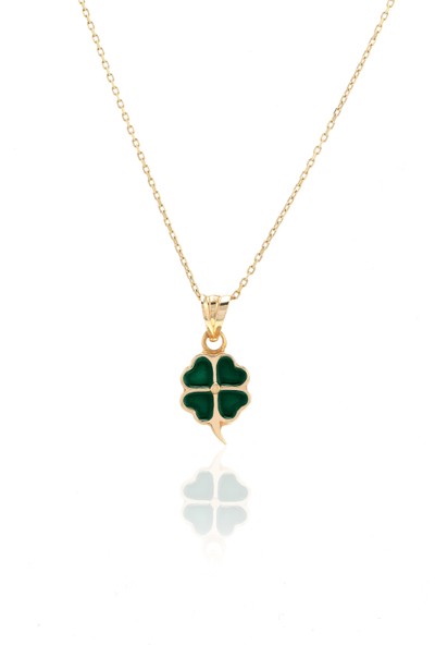 Milet Kuyumculuk Mineli Yonca Kolye Ucu