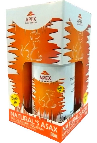 Apex Naturals Asax Kedi ve Köpek Kulak Temizleme Solüsyonu 50 ml