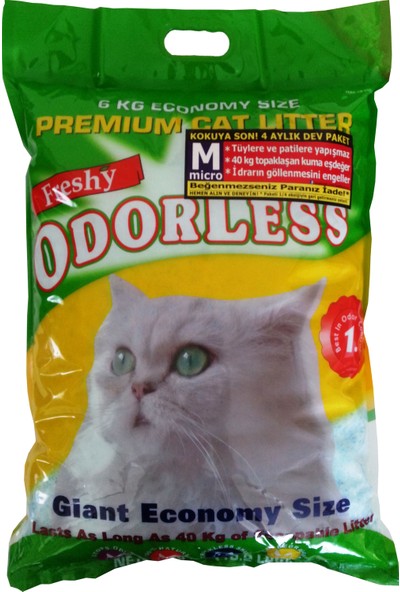 Odorless Micro Kristal Kedi Kumu 6 Kg Odorless Micro Kristal Kedi Kumu 6 Kg