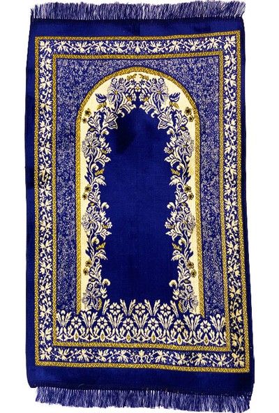 Zemzemm Ekonomik Kadife Şipinger Seccade Lacivert Zemzemm Ekonomik Kadife Şipinger Seccade Lacivert