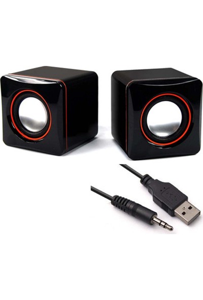 Wonderlust Multimedya 1+1 Mini Pc Hoparlör 2.0 USB Speaker 2.5W Wonderlust Multimedya 1+1 Mini Pc Hoparlör 2.0 USB Speaker 2.5W