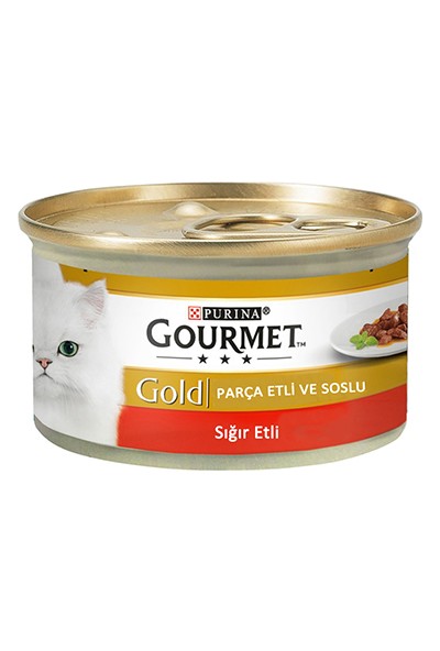 Gourmet Gold Sığır Etli Parça Etli Soslu 85 gr 24 Lü Kedi Konservesi Avantaj Paketi Gourmet Gold Sığır Etli Parça Etli Soslu 85 gr 24 Lü Kedi Konservesi Avantaj Paketi