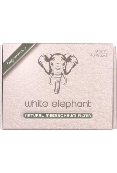 White Elephant Lületaşı Pipo Filtresi 9 mm 40'lı