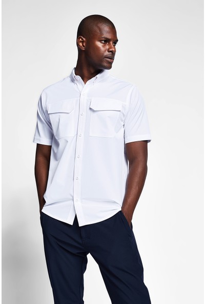 Lescon Beyaz Erkek Gömlek 20Y-1155