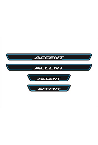 Ömr Dizayn Hediye Accent 4'lü Kapı Eşiği Oto Aksesuar Mavi