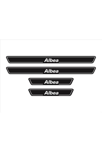 Ömr Dizayn Hediye Albea 4'lü Kapı Eşiği Oto Aksesuar Gri