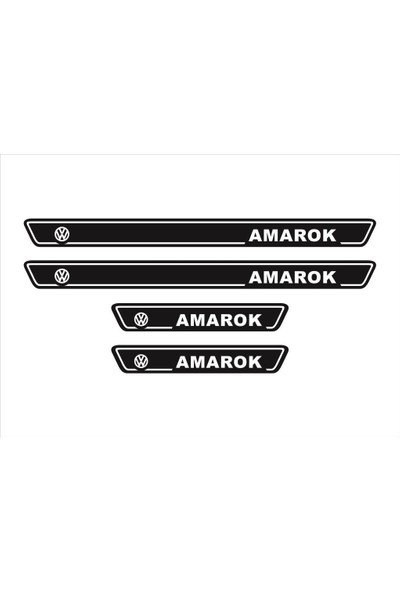 Ömr Dizayn Hediye Amarok Logolu 4'lü Kapı Eşiği Oto Aksesuar Beyaz Ömr Dizayn Hediye Amarok Logolu 4'lü Kapı Eşiği Oto Aksesuar Beyaz