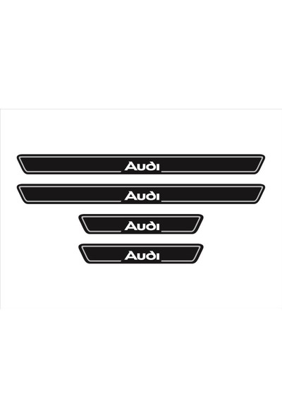 Ömr Dizayn Hediye Audi 4'lü Kapı Eşiği Oto Aksesuar Gri