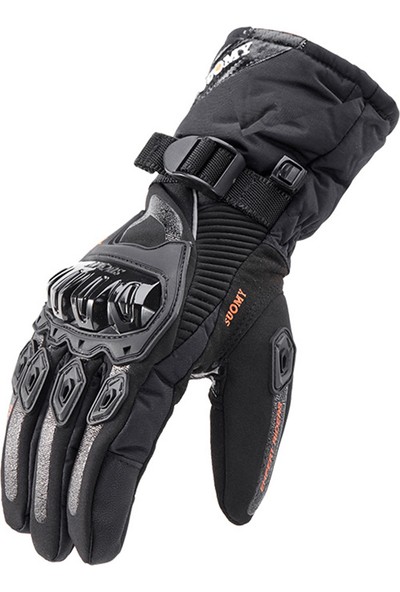 Kışlık Sıcak Tutan Su-Rüzgar Geçirmez Motosiklet Eldiveni (Yurt Dışından)