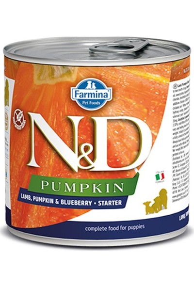 Nd Tahılsız Balkabaklı Kuzulu ve Yaban Mersinli Yavru Köpek Konservesi 285 gr Nd Tahılsız Balkabaklı Kuzulu ve Yaban Mersinli Yavru Köpek Konservesi 285 gr