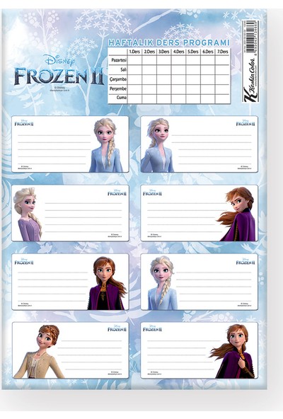 Keskin Color Frozen II Ders Programı 3'lü Etiket Keskin Color Frozen II Ders Programı 3'lü Etiket