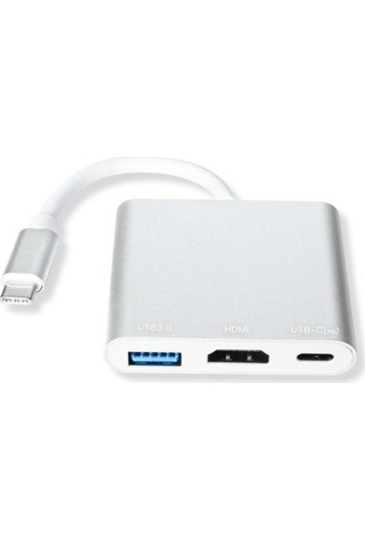Livx 3 In 1 Type C To USB 3.0/4K HDMI/PD(Usb C ) Multi Functional Macbook ve Type C Çıkışlı Cihazlara Uyumlu Çevirici LVA-1032 Livx 3 In 1 Type C To USB 3.0/4K HDMI/PD(Usb C ) Multi Functional Macbook ve Type C Çıkışlı Cihazlara Uyumlu Çevirici LVA-1032