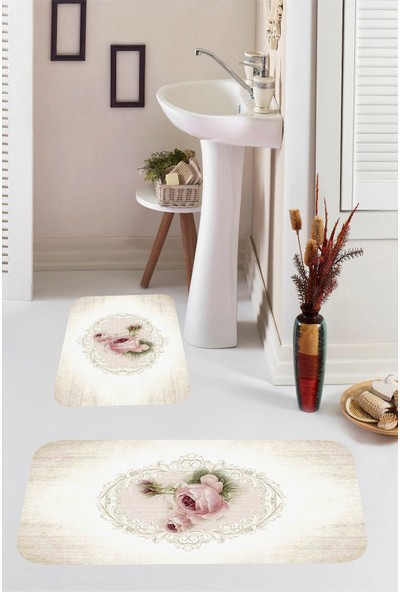 Kozzy Home Dijital Baskılı 2Li Banyo Paspası Rfe9559 Kozzy Home Dijital Baskılı 2Li Banyo Paspası Rfe9559