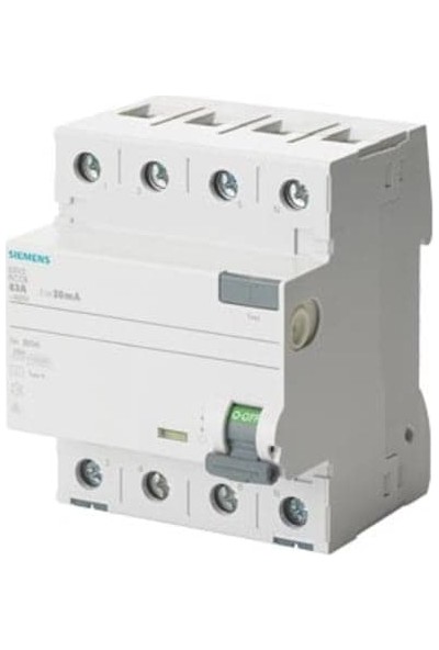 Siemens 5Sv3344-6 3*40 30Ma Kaçak Akım Rölesi Siemens 5Sv3344-6 3*40 30Ma Kaçak Akım Rölesi