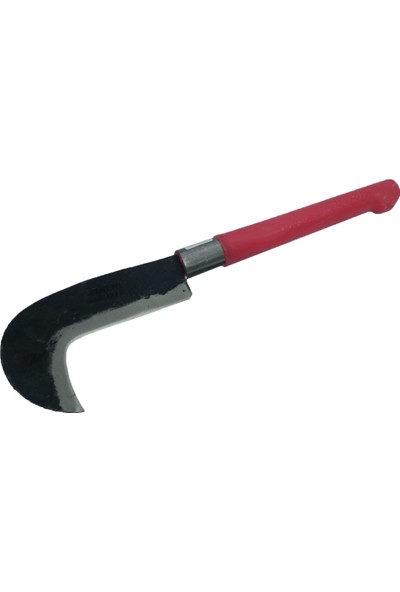 Sürmene Dal Kesme Tahra Bıçağı Orak Tırpan Plastik Kırmızı Saplı Ağır