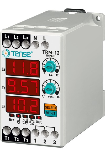 Tense Trm-12 0,1A-12,0A Dijital Termik (Direkt) Tense Trm-12 0,1A-12,0A Dijital Termik (Direkt)