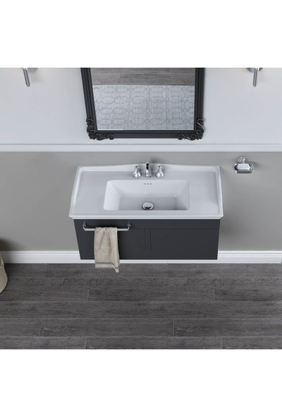 Turkuaz Cerastyle Kapadokya Etajer Uyum Damlalık Lavabo 65*48 Cm