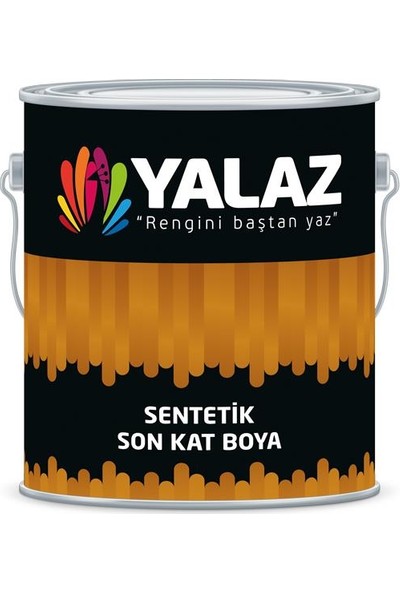 Yalaz Sentetik Boya 2,5 Litre 7016 Antrasit Gri Yalaz Sentetik Boya 2,5 Litre 7016 Antrasit Gri