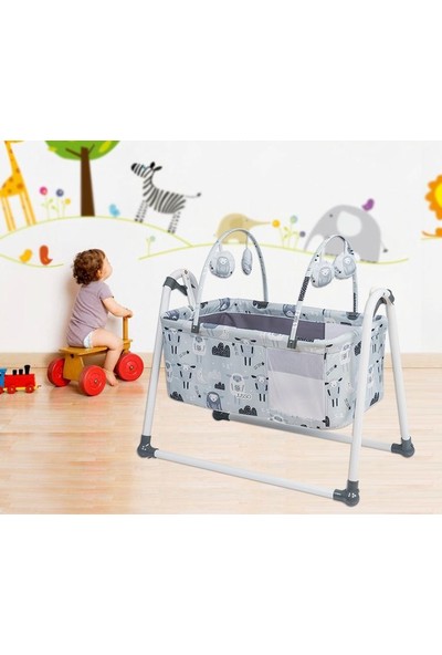 Jusso Cute Sheep Sallanır Bebek Beşiği - Gri Jusso Cute Sheep Sallanır Bebek Beşiği - Gri