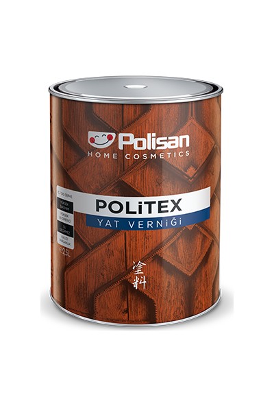 Polisan Politex Yat Verniği Yat Vernik Parlak Şeffaf 0,75 Lt