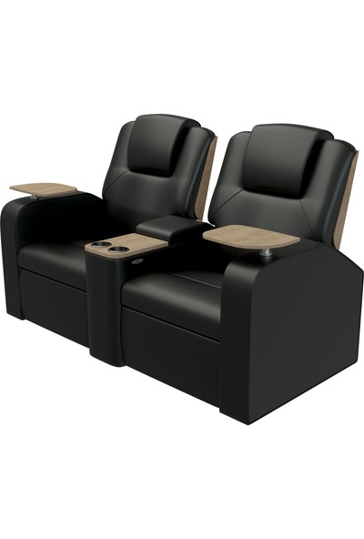 Smarto Bercelona Double Elektrik Motorlu Ev Sineması Tv Koltuğu