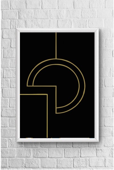 Lyn Home Siyah Gold Geo Desen Çerçeveli Poster Tablo 23.5 x 33,5 cm Lyn Home Siyah Gold Geo Desen Çerçeveli Poster Tablo 23.5 x 33,5 cm
