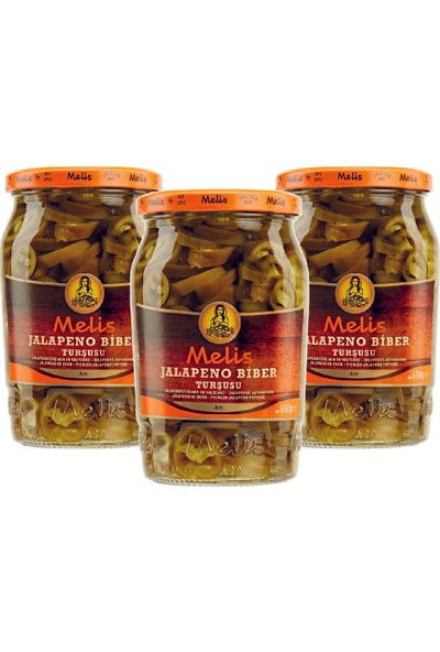 Melis 3'lü Turşu Jalapeno 720 ml Melis 3'lü Turşu Jalapeno 720 ml