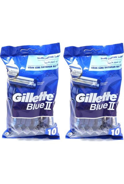 Gillette Poşet Blue 2 Tıraş Bıçağı 10'lu x 2 Adet Gillette Poşet Blue 2 Tıraş Bıçağı 10'lu x 2 Adet