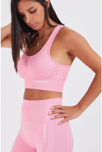 Gymwolves Dikişsiz Spor Sütyeni | Pink | Seamles Bras / Motive Serisi Gymwolves Dikişsiz Spor Sütyeni | Pink | Seamles Bras / Motive Serisi