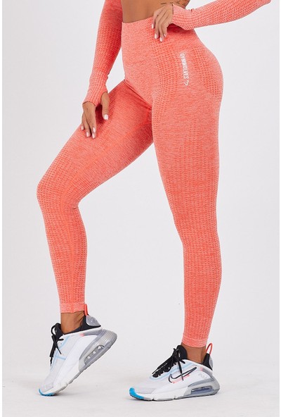 Gymwolves Dikişsiz Spor Tayt | Orange | Seamles Leggings | Activated Serisi Gymwolves Dikişsiz Spor Tayt | Orange | Seamles Leggings | Activated Serisi