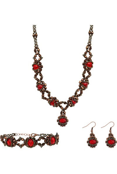 Takıhanem Afrodit Safir Takı Seti