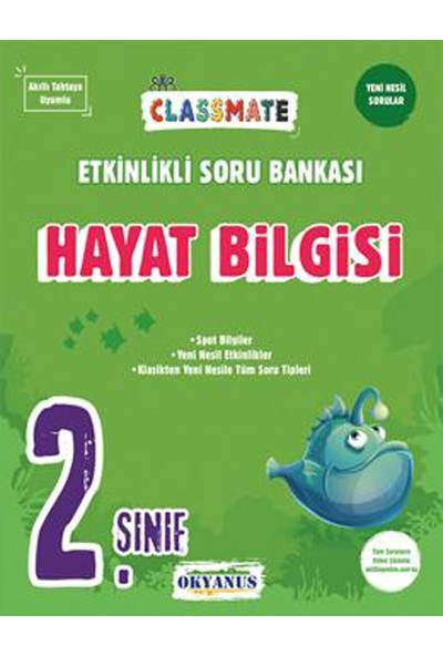 Okyanus Yayınları 2. Sınıf Hayat Bilgisi Classmate Etkinlikli Soru Bankası Okyanus Yayınları 2. Sınıf Hayat Bilgisi Classmate Etkinlikli Soru Bankası