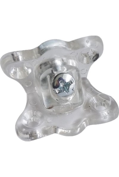 Nobel Plastik Açılı T Bağlantılı Şeffaf Köşe Birleştirme 10'lu