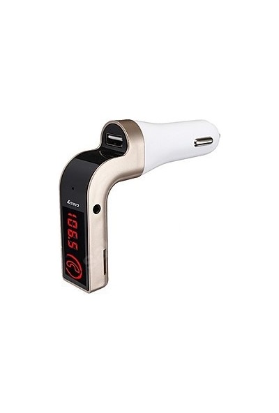 Car G7 Modeli Bluetooth Transmitter Araç Kiti USB Girişli Aux Car G7 Modeli Bluetooth Transmitter Araç Kiti USB Girişli Aux
