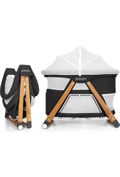Kiwi Zoody 3 In 1 Bebek Beşiği Oyun Parkı ve Park Yatak