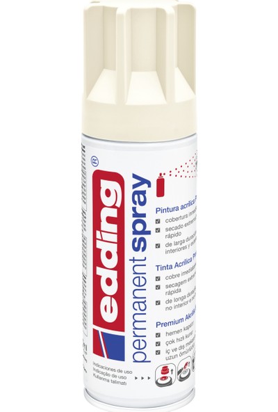 edding 5200 Permanent Sprey Premium Akrilik Boya Açık Fildişi Mat edding 5200 Permanent Sprey Premium Akrilik Boya Açık Fildişi Mat