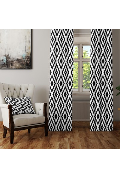 Else Halı Siyah Beyaz Klasik Karolar Şark Otantik Anadolu Osmanlı Desenli Fon Perde KIL23 Else Halı Siyah Beyaz Klasik Karolar Şark Otantik Anadolu Osmanlı Desenli Fon Perde KIL23