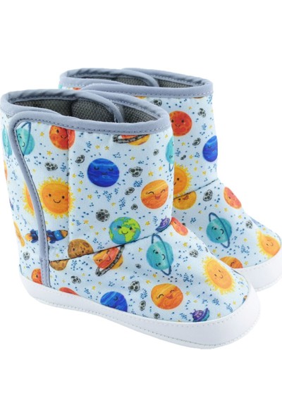 Funny Baby Gezegen Desenlı Bebek Ayakkabı Funny Baby Gezegen Desenlı Bebek Ayakkabı