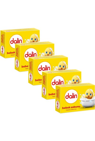 Dalin Baby Sabun 100 gr x 5 Adet Hassas Ciltler İçin Bebek Sabunu Dalin Baby Sabun 100 gr x 5 Adet Hassas Ciltler İçin Bebek Sabunu