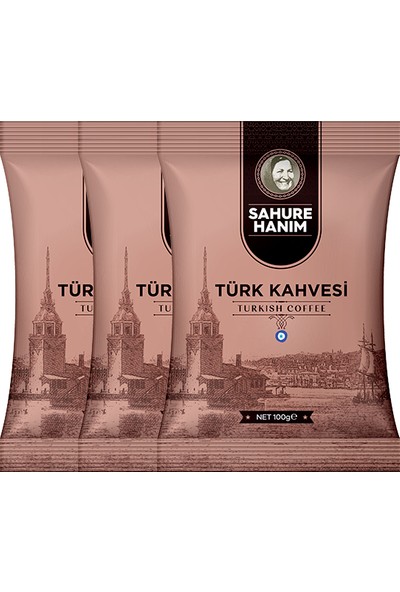 Tada Sahure Hanım Türk Kahvesi 100 gr 3'lü Paket
