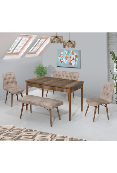 Desire Kelebek Masa ve Bank Takımı