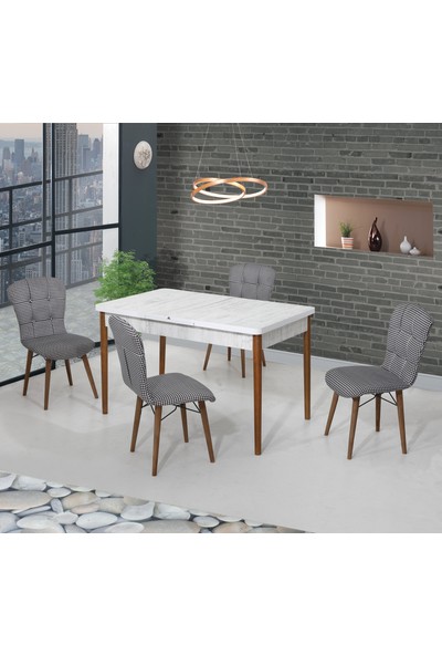 Desire Kelebek Masa ve Ince Belli Sandalyetakımı