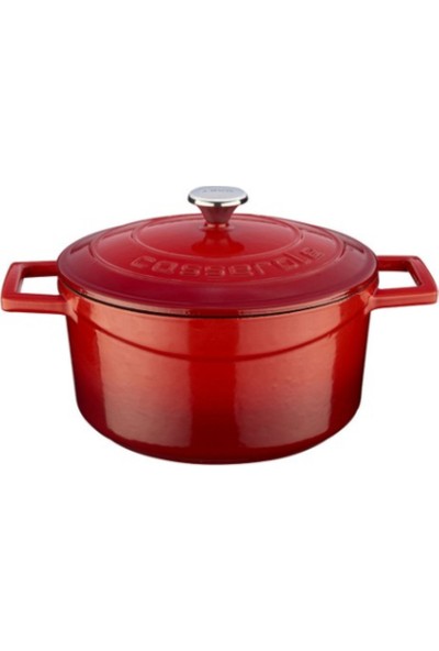 Lava Döküm Yuvarlak Tencere 22 cm