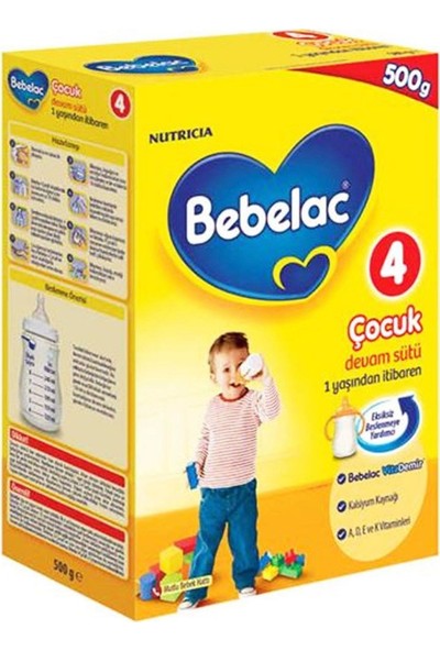 Bebelac 4 Devam Sütü 500 gr Bebelac 4 Devam Sütü 500 gr