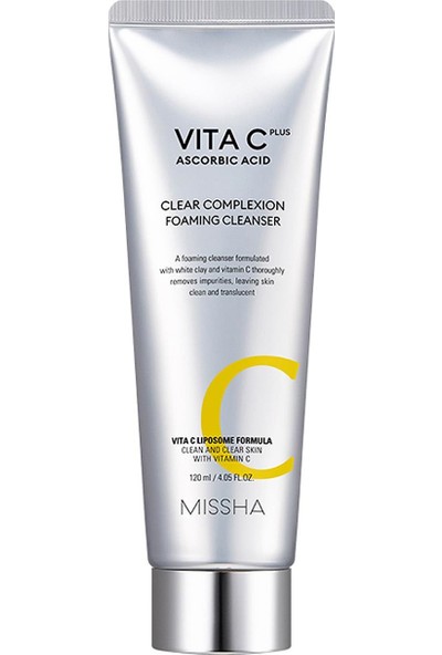 Mıssha Vita C Plus Spot Clear Complexıon - C Vitaminli Leke Karşıtı Temizleme Köpüğü 100 ml Mıssha Vita C Plus Spot Clear Complexıon - C Vitaminli Leke Karşıtı Temizleme Köpüğü 100 ml
