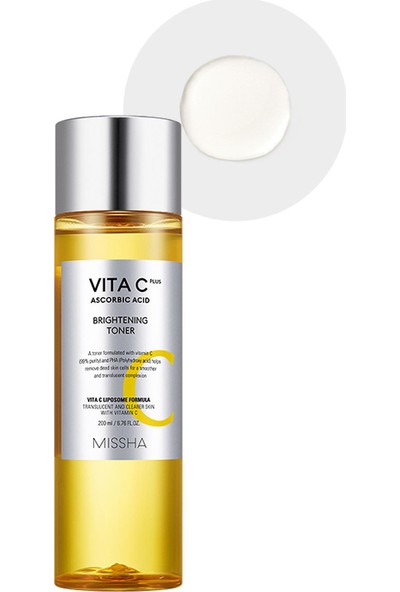 Mıssha Vita C Plus Brightening Toner - C Vitamin Içerikli Leke Karşıtı & Aydınlatıcı Tonik 200 ml Mıssha Vita C Plus Brightening Toner - C Vitamin Içerikli Leke Karşıtı & Aydınlatıcı Tonik 200 ml