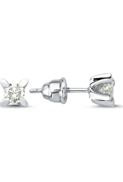 Pırlant 0,40 Karat Tektaş Pırlanta Küpe