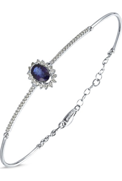 Pırlant Pırlantalı Safir Bileklik