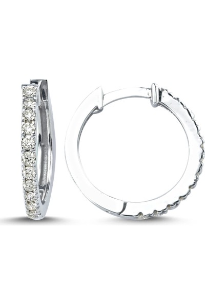 Pırlant 0,30 Karat Pırlanta Halka Küpe